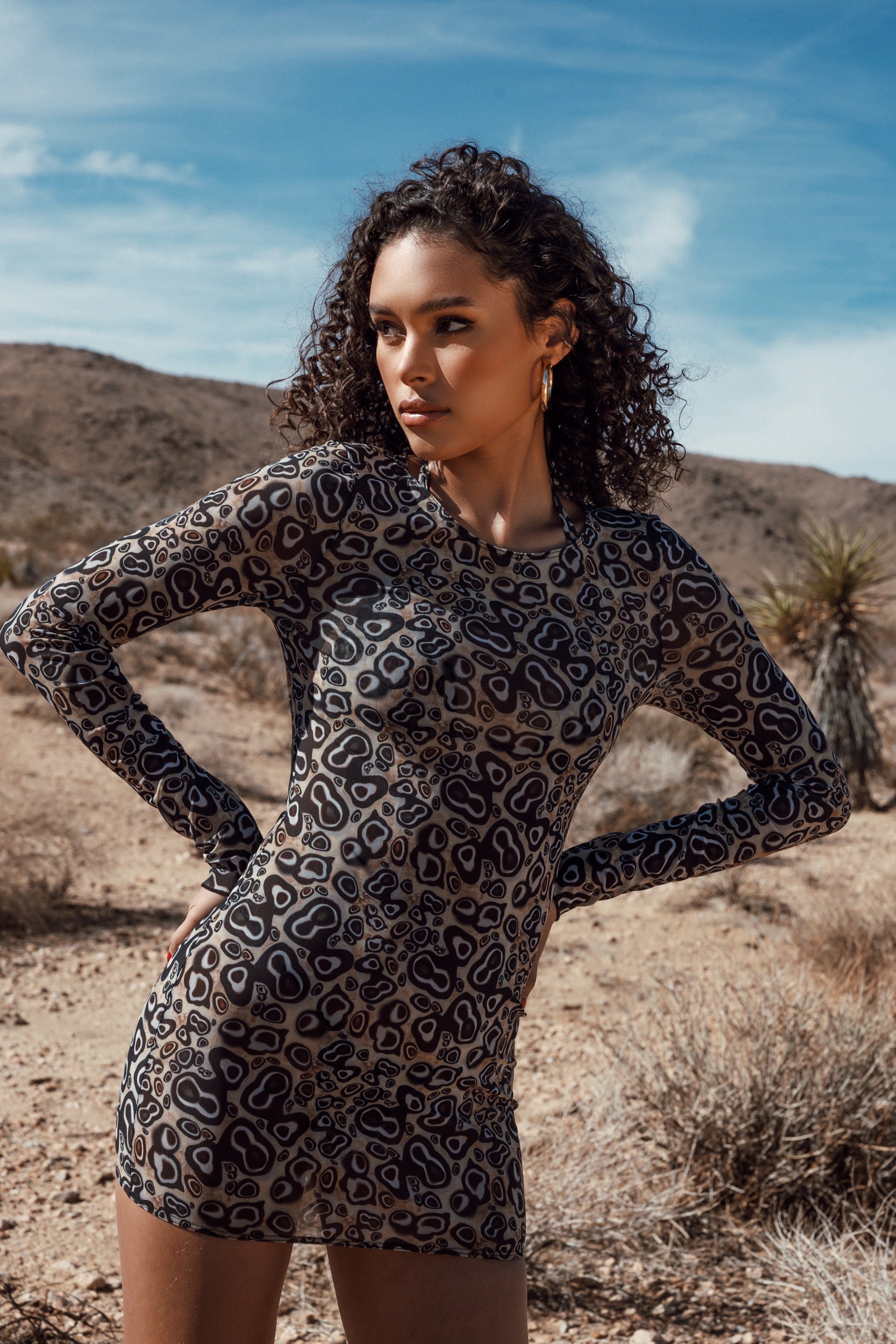 LOLITA LONG SLEEVE MINI DRESS | GONZA | WOMEN'S SWIMWEAR – SHOP GONZA